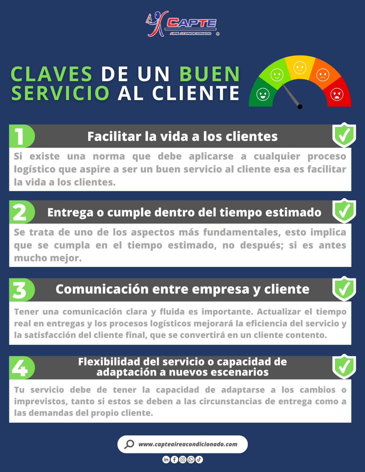 ¿Cómo brindar un buen servicio? | CAPTE Aire Acondicionado